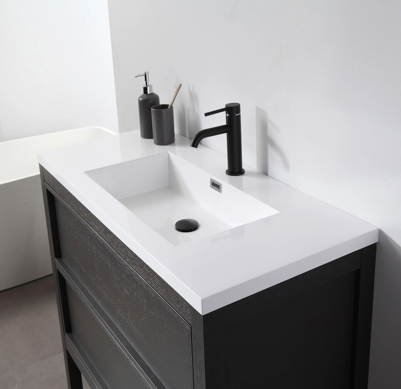Brussels Modern Vanity (Solid Wood) – O&N Floating Vanity