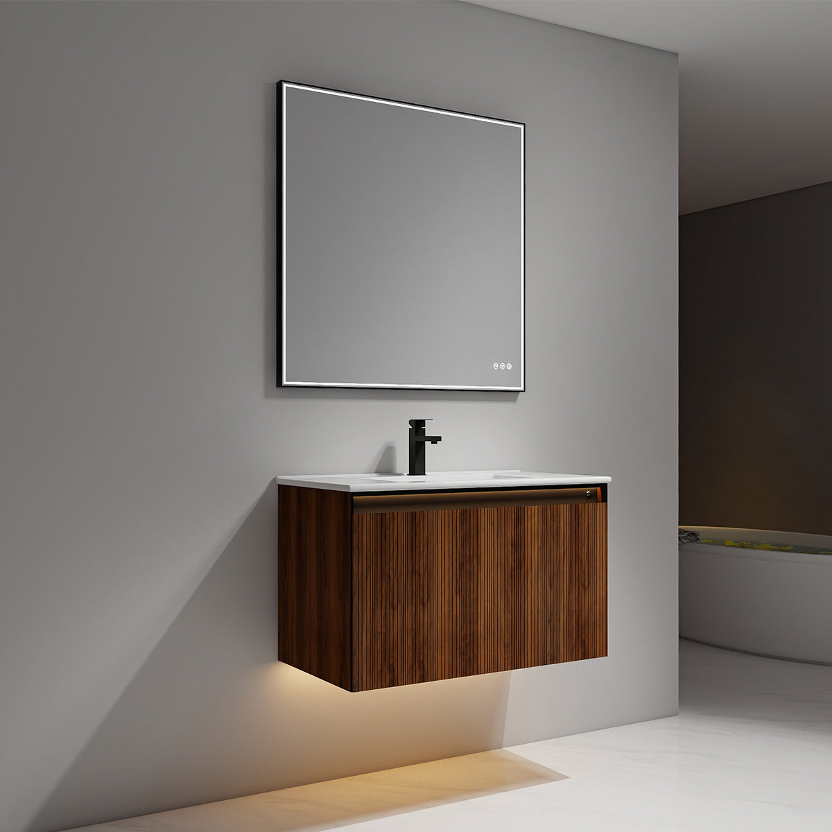 Harlow LED Floating Vanity (24"-72") – O&N Floating Vanity