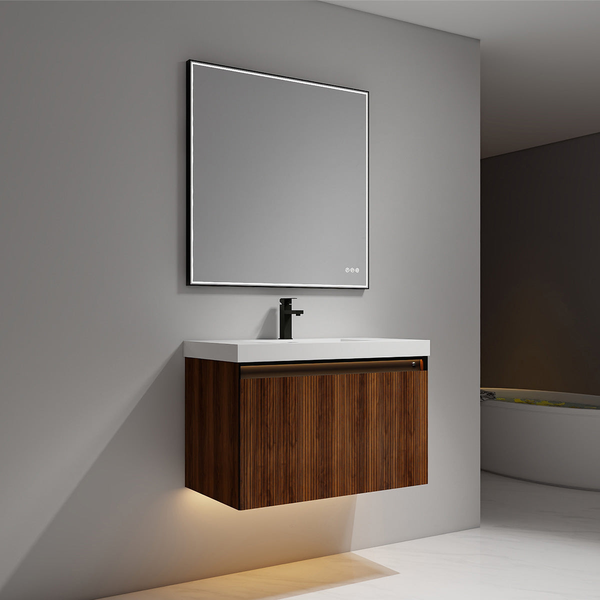 Harlow LED Floating Vanity (24"-72") – O&N Floating Vanity