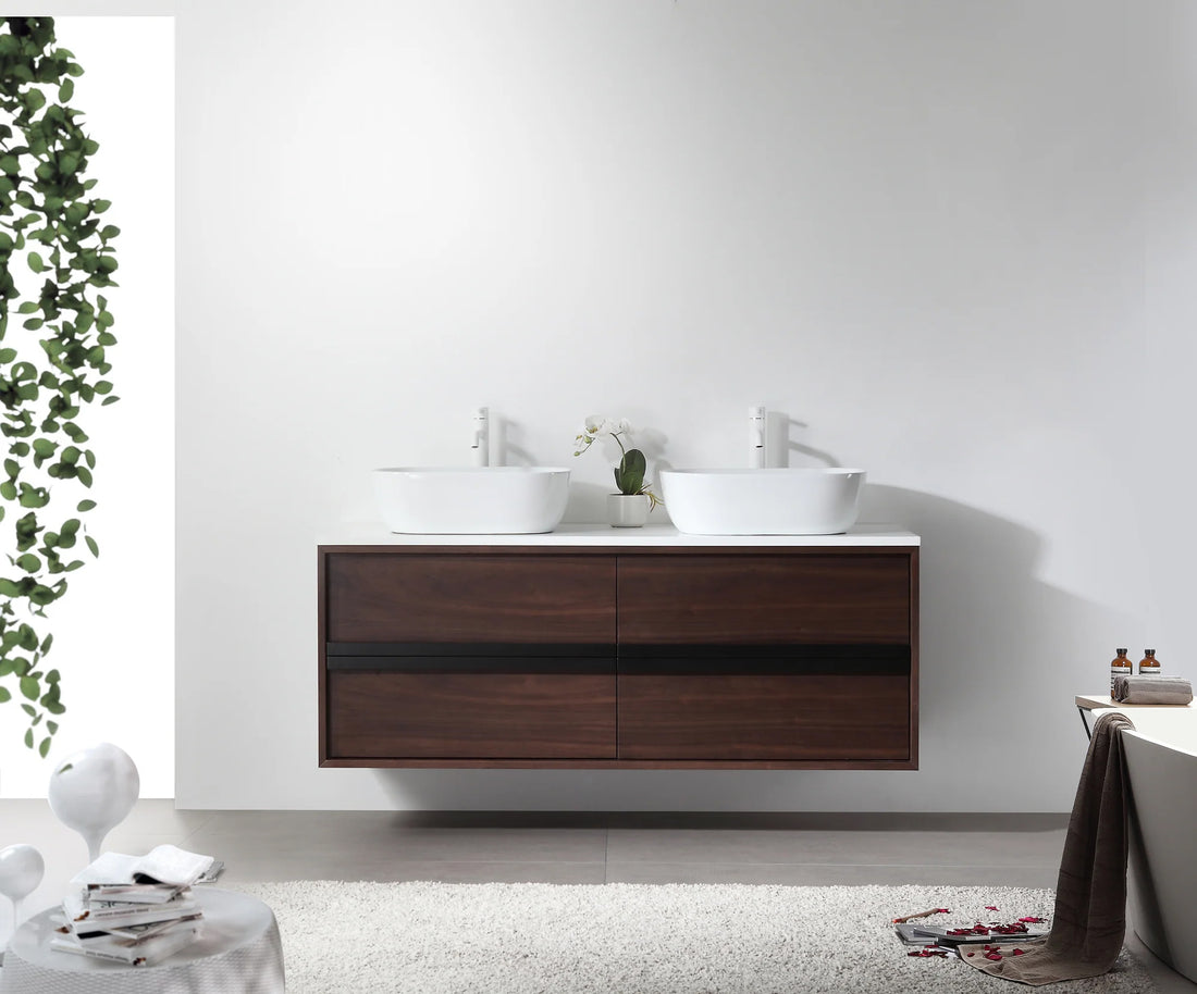 Cambria Floating Vanity (Solid Wood) – O&N Floating Vanity