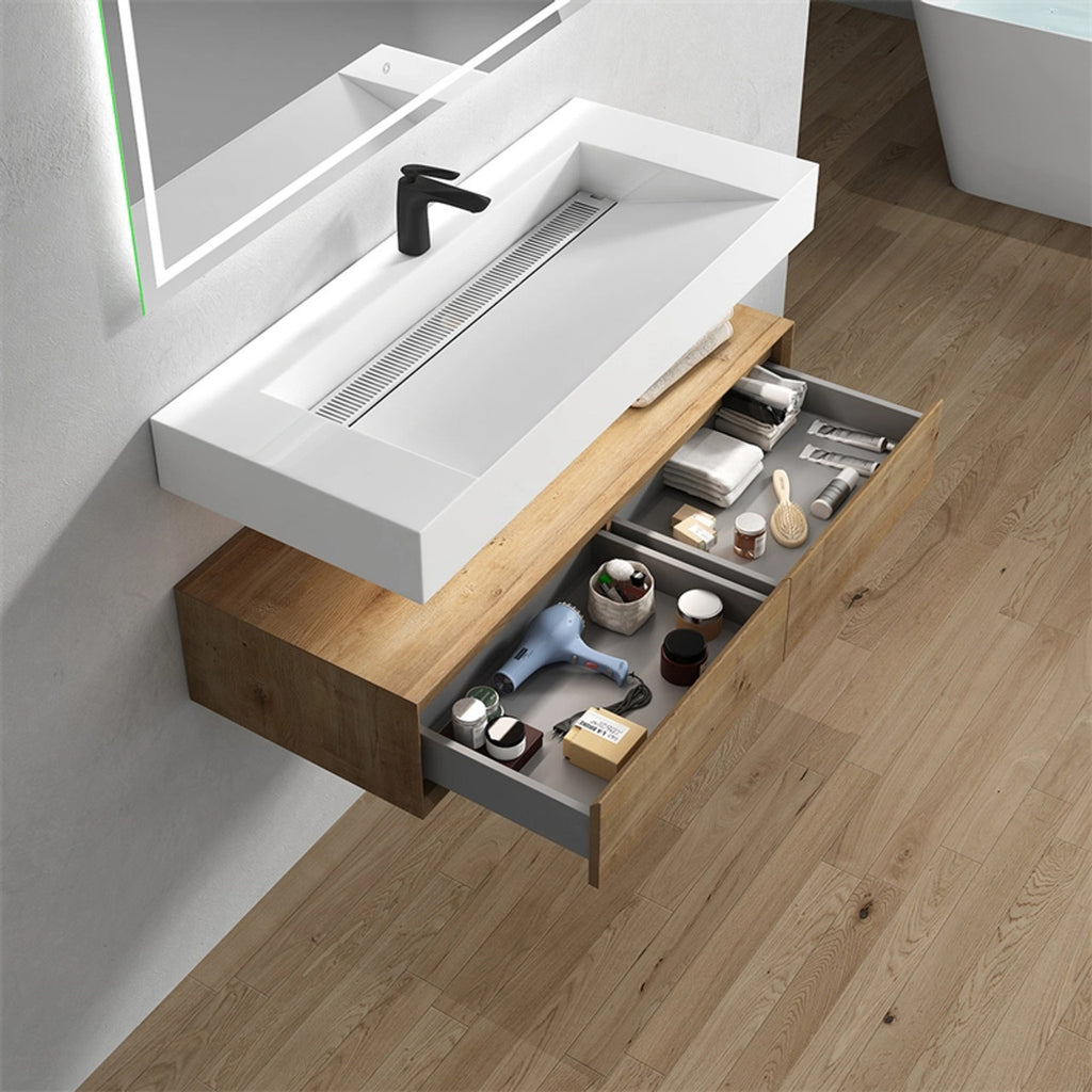 Vitolo Floating Vanity - 2nd Generation (24"-84") – O&N Floating Vanity
