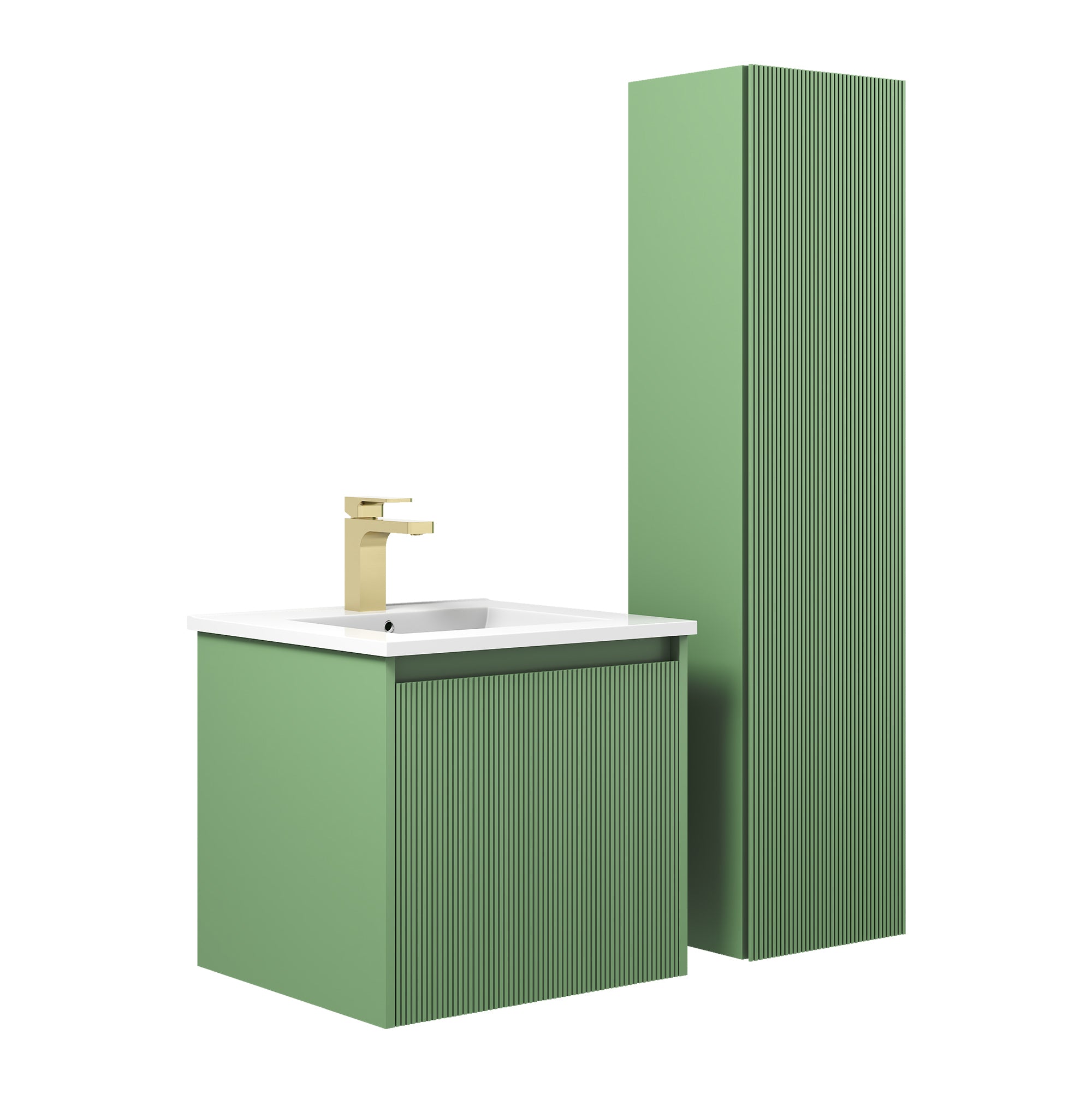 Chiara Floating Vanity - Fluted (20"-72") – O&N Floating Vanity