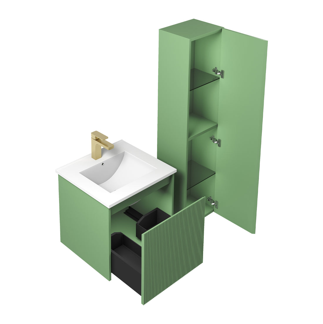 Chiara Floating Vanity - Fluted (20"-72") – O&N Floating Vanity