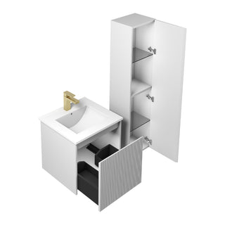 Chiara Floating Vanity - Fluted (20"-72") – O&N Floating Vanity