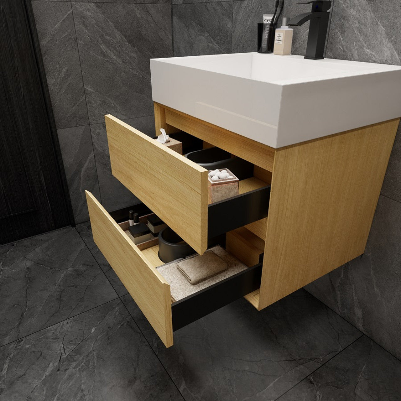 Maslow Floating Vanity (24"-104") – O&N Floating Vanity
