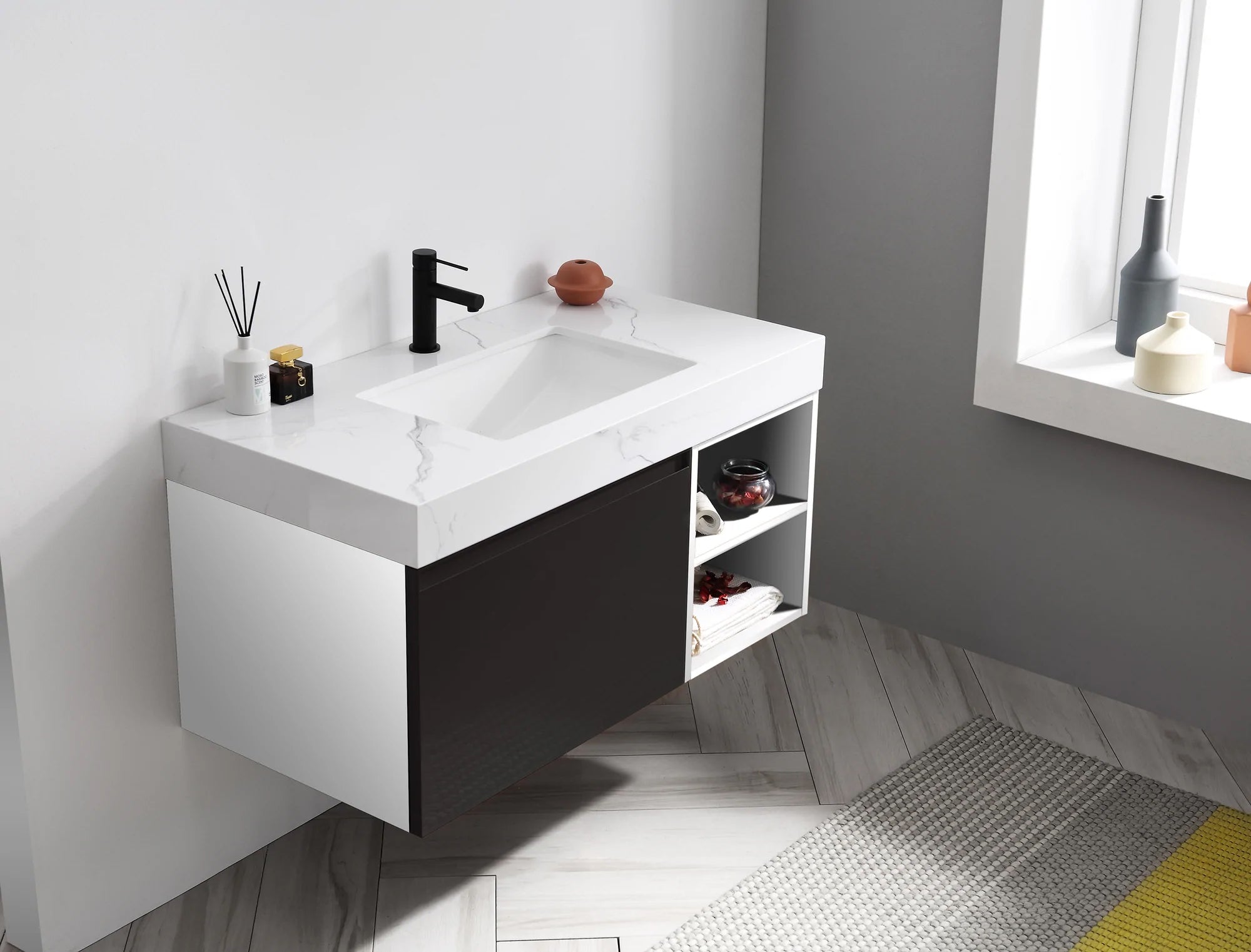 San Marco Floating Vanity (42"-72") – O&N Floating Vanity