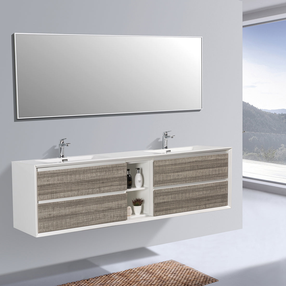 Venezia Floating Vanity (36"-75") – O&N Floating Vanity