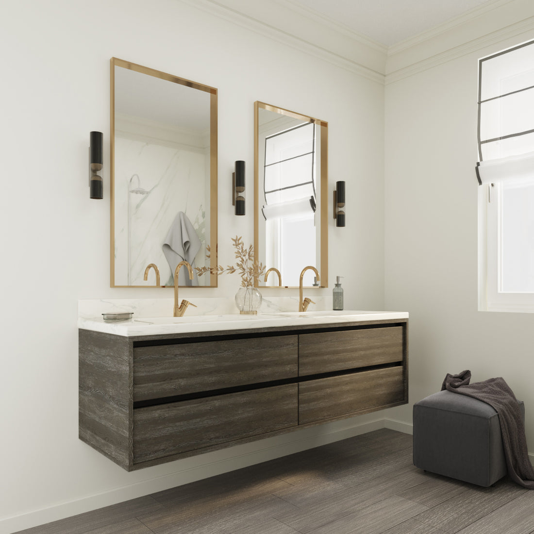 Merce Floating Vanity (24"-84") – O&N Floating Vanity