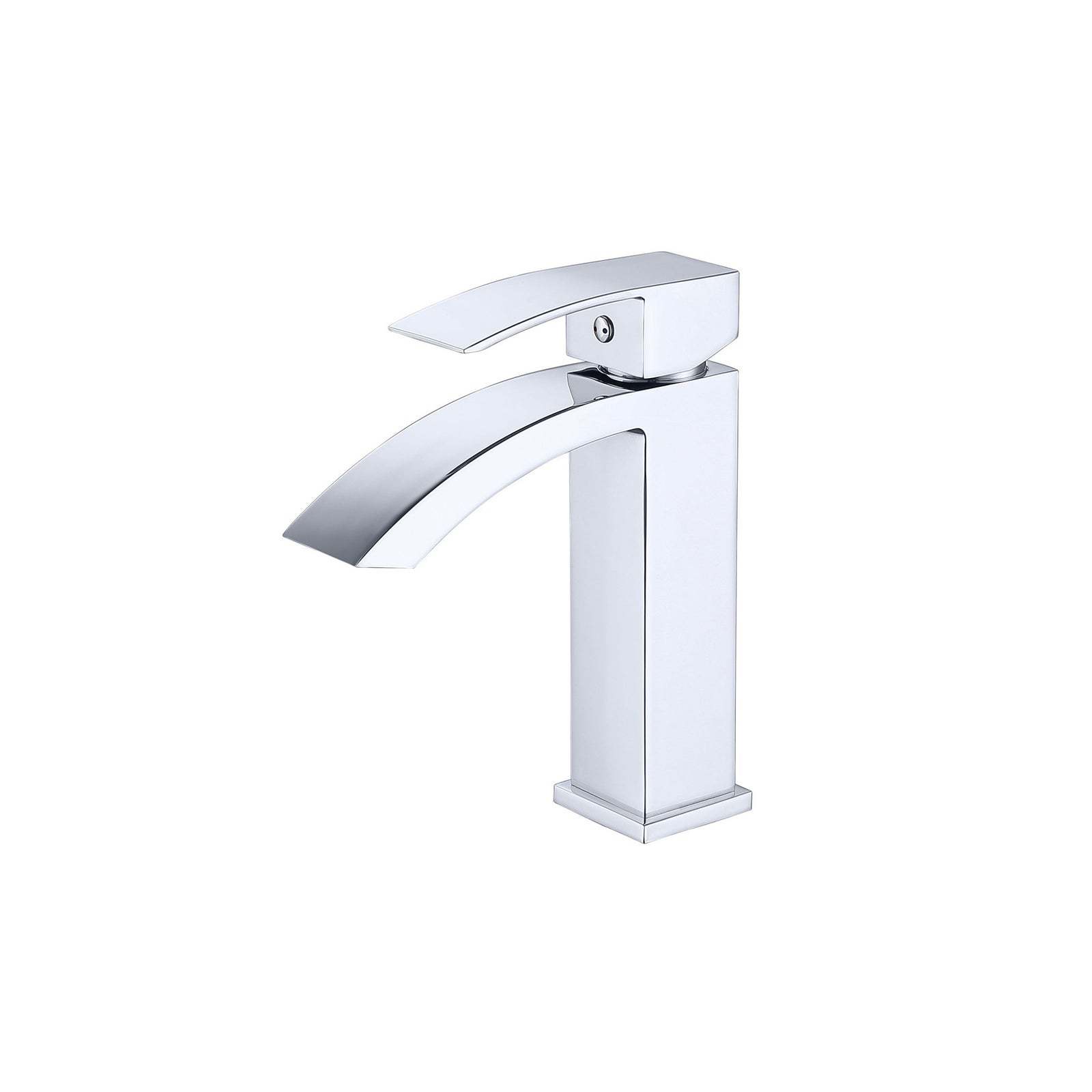 O&N Angular Rounded Single Lever Faucet (Black/Chrome/Brushed Nickel ...